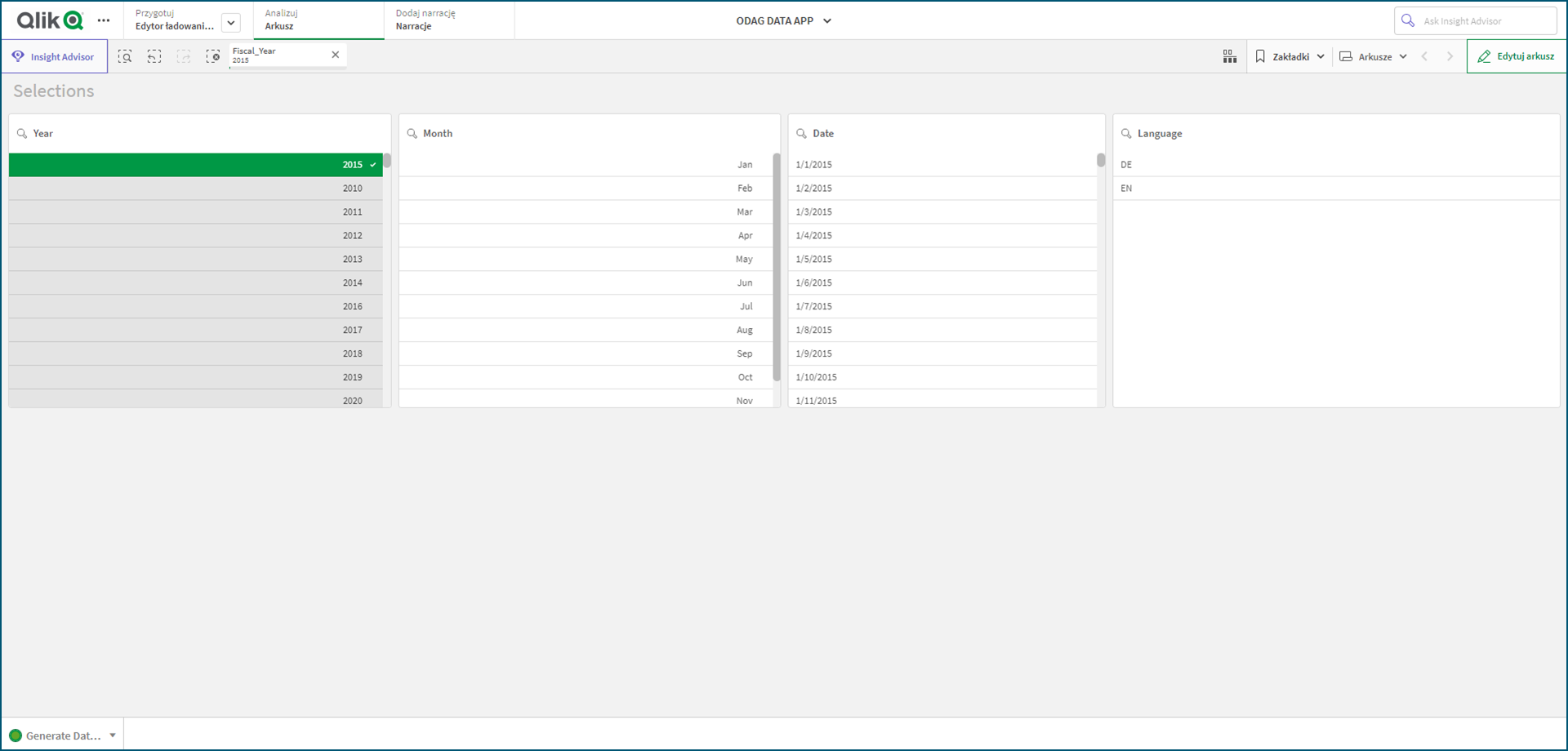 . Making Big Data management easier with Qlik Sense ODAG.